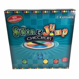 Unbranded | Games | Board Game Spin And Jump Checkers 24 Players Ages 8 ...